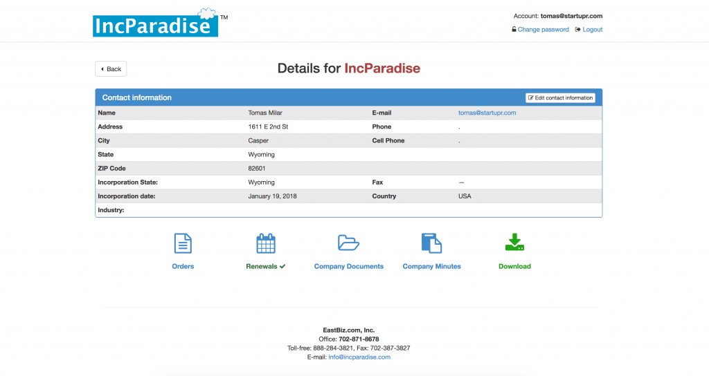 Unitizing our client’s Dashboards – Incparadise, Startupr and Eqvista - Tomas Milar